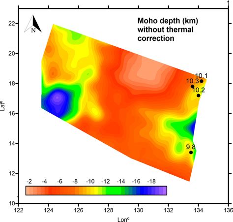 Moho From Gravity Inversion Without Taking Into Account The Thermal