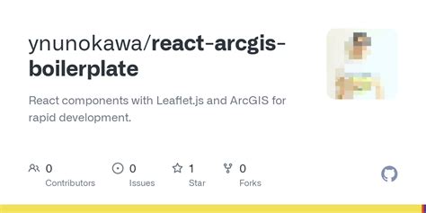 GitHub Ynunokawa React Arcgis Boilerplate React Components With Leaflet Js And ArcGIS For