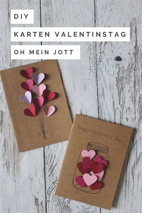 Diy Karten Valentinstag Jahrestag Karte Basteln Hochzeitstag Karte Basteln Freund