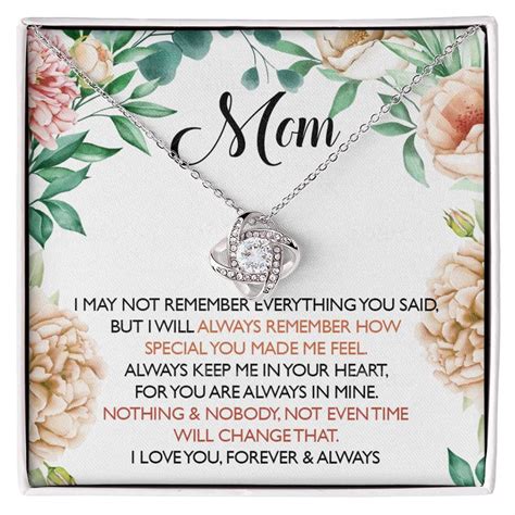 Almost Gone Mothers Day T Love Knot Necklace 14k White Gold