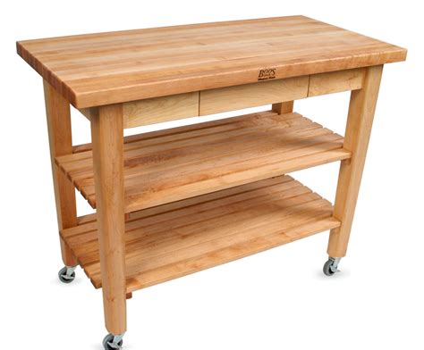 John Boos Country Work Table Butcher Block Table