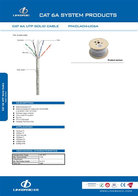 Linkbasic Drum Cat6a Solid Grey Utp Network Cable Mr Satellite