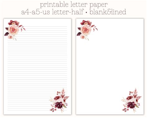 Printable Letter Paper