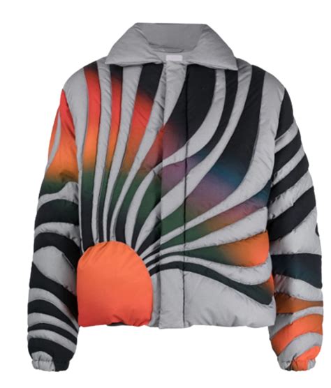 Erl Sunset Puffer Woven Black Jacket Whats On The Star