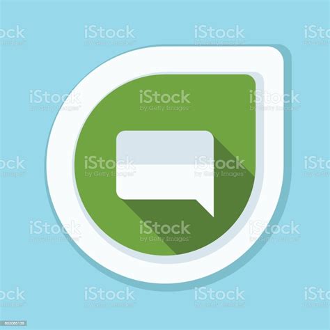 Chat Mesage Button Illustration Stock Illustration Download Image Now