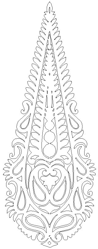Indian Style Wall Painting Design Dwg Autocad Drawing Cadbull