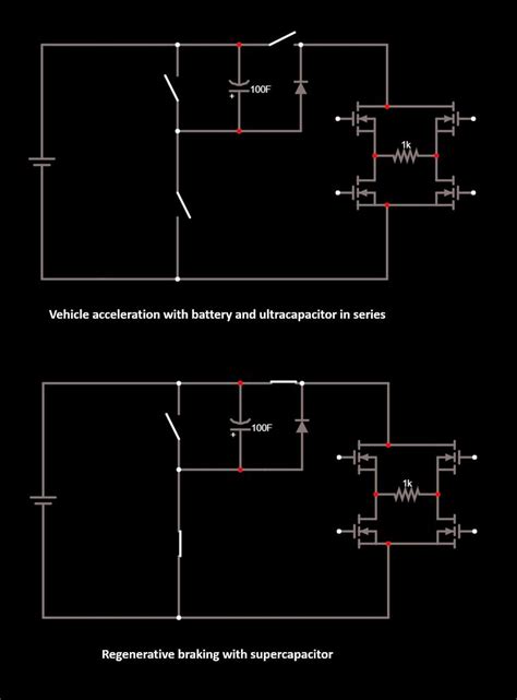 Regenerative Braking Using Ultracapacitor Circuit Motors Mechanics Power And CNC Arduino Forum
