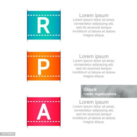Rpa 로봇 공정 자동화 웹 페이지 템플릿입니다 혁신적인 Rpa 프로세스 자동화 기술의 개념 벡터 일러스트레이션 0명에 대한 스톡 벡터 아트 및 기타 이미지 Istock