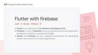 Firebase integration with Flutter | PPTX | Computer Software and Applications | Computing