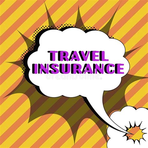 Writing Displaying Text Travel Insurance Internet Concept Covers The