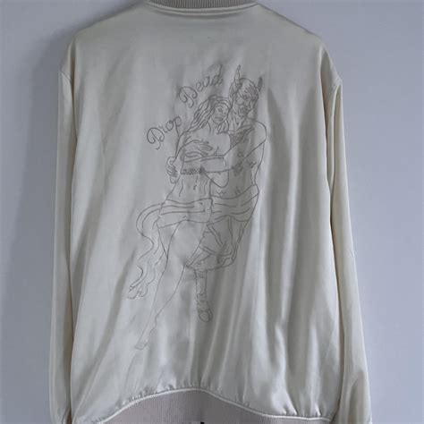 Drop Dead Devil Blouson Beige Creme Depop