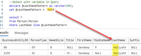 How To Use SQL Variables In Queries CodeProject