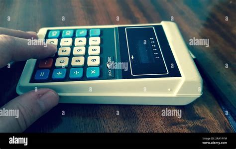 Antique Calculator From The S Vintage Stock Photo Alamy