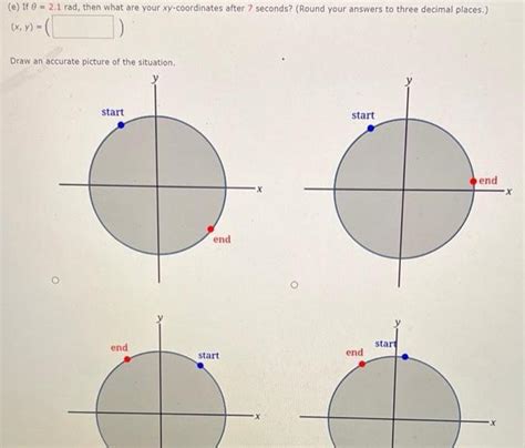 Answered E If 02 1 Rad Then What Are Your Xy Coordinates After 7 Kunduz