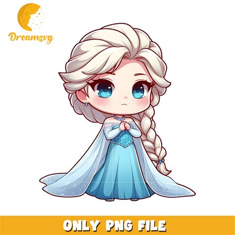 Elsa Png Cute Chibi Frozen Princess Dreamsvg Store