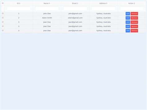 Tailwind Css Sticky Table Header Tables Scrollbar