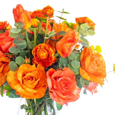 Rose And Ranunculus Arrangement Mixed