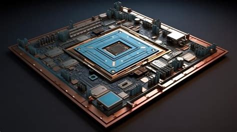 Advanced Microchip Circuitry The Future Of Computing Premium Ai Generated Image