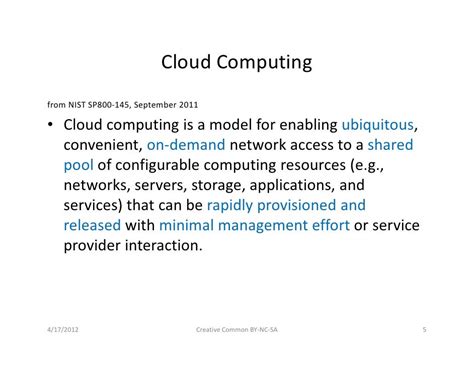 Cloud Computing Reference Architecture From Nist And Ibm