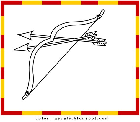 Coloring Pages Bow And Arrow