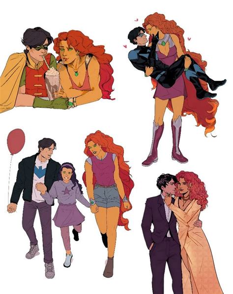 Nightwing And Starfire Nightwing Nightwing And Starfire Teen Titans