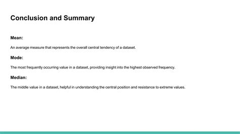 Mean Mode Median In Research Pptx
