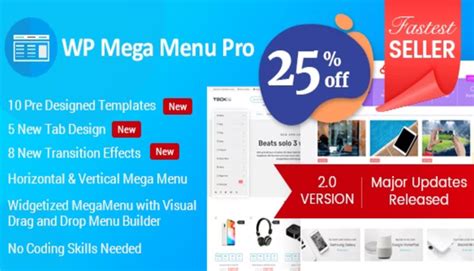 Wp Mega Menu Pro Responsive Mega Menu Wp Plugin Gplplace