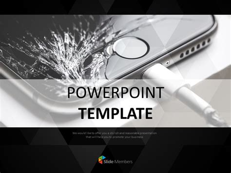 Free Google Slides Template Cracked Cellphone