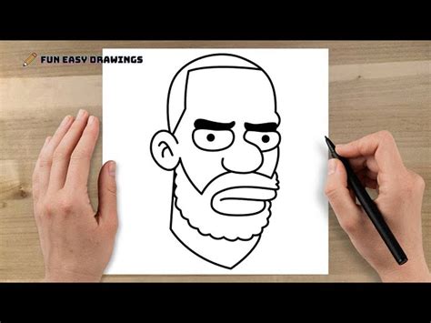 Lebron Drawing Bart Simpson