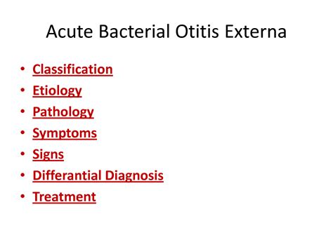 Solution Acute Bacterial Otitis Externa Studypool