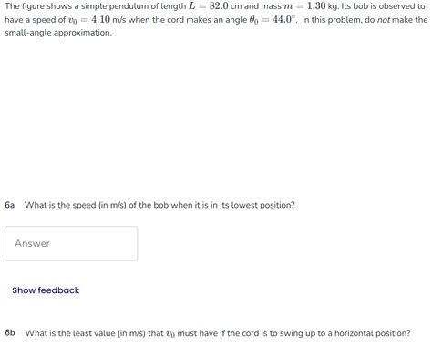 solved by an expert the figure shows a simple pendulum of ﻿length