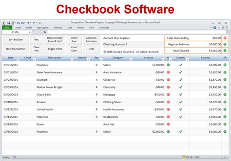 Excel Checkbook Spreadsheet Db Excel Com