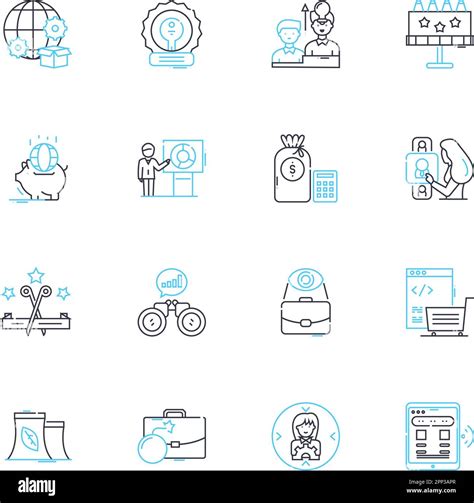 Corporate Success Linear Icons Set Leadership Strategy Innovation Motivation Communication