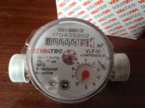Счетчик воды универсальный VALTEC (VLF-15U) до +90^С, 1,5м3, 1/2, 110 ...