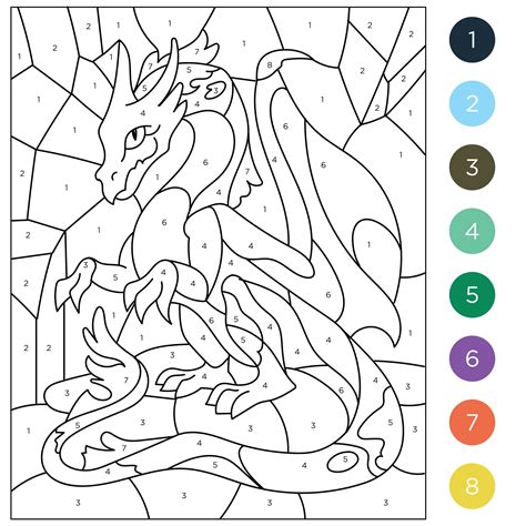 Printable Mystery Color By Number Coloring Pages At Gancarolineblog Blog