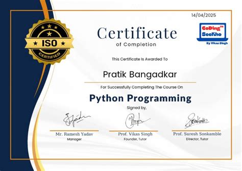 🚀 Excited To Share That Ive Successfully Completed The Python