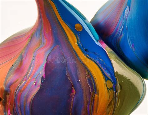 Vibrant Abstract Color Blobs A Captivating Macro Close Up Stock Illustration Illustration Of