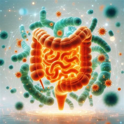Premium Photo Gastroenteritis Model Bacteria Floating