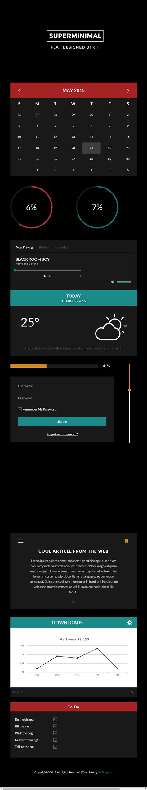 Super Minimal Flat Bootstrap Ui Web Kit Bypeople