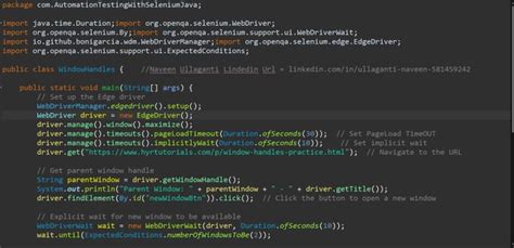 Ullaganti Naveen On Linkedin Getwindowhandles Selenium