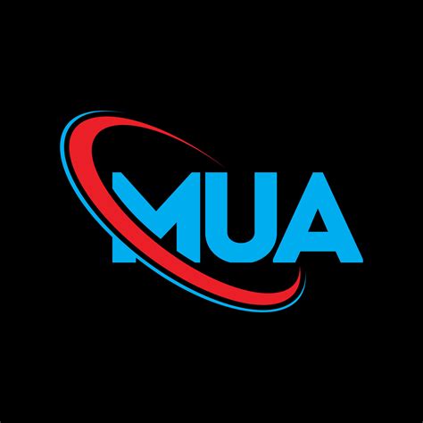 logotipo de muá mua carta diseño del logotipo de la letra mua