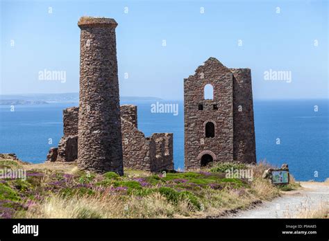Wheal Coates Old Tin Mine On The Cornish Coast Near St Agnes Cornwall