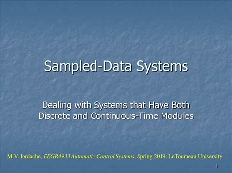 Ppt Analyzing Sampled Data Systems With Mixed Signal Types Powerpoint Presentation Id8884801