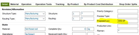 Default Location In Shop Order IFS Community