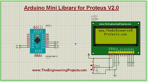 Arduino Mini Library For Proteus V2 0 The Engineering Projects