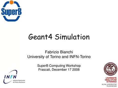 Ppt Enhancing Superb Computing Geant4 Simulation And Detector Optimization Powerpoint