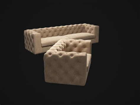 체스터 필드 소파 3d 모델 25 Obj Max Free3d