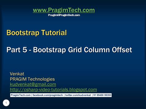 Sql Server Net And C Video Tutorial Bootstrap Grid Column Offset