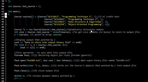 C Oop Advance File Operation Note