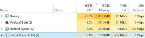 c why when using ffmpeg to create video file in real time the ffmpeg